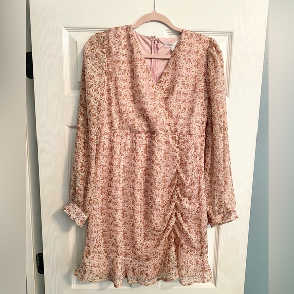 Beyond Words Co | Dresses | Nwt Beyond Words Pink Floral Long Sleeve ...